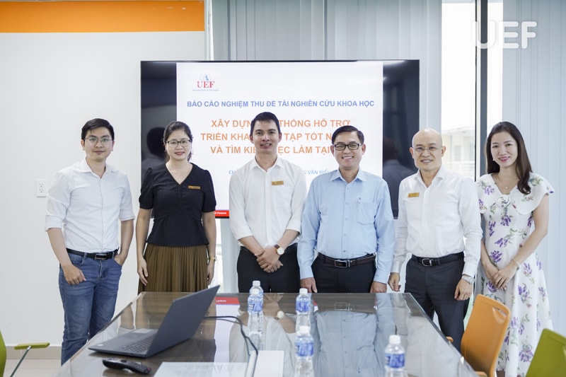 Nghiệm thu đề tài nghiên cứu khoa học về hệ thống hỗ trợ thực tập và tìm kiếm việc làm cho UEFers